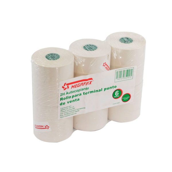 Rollo para terminal punto de venta térmico 50 pzas. 80mm de ancho x ...